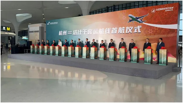 Uzbekistan Airways launches first flight connecting Tashkent and Hangzhou