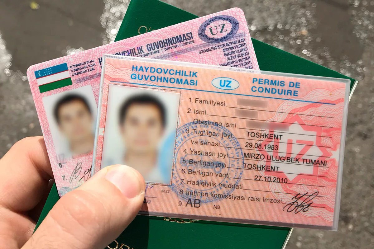 Old-style driver’s licenses considered invalid in Uzbekistan from January 1