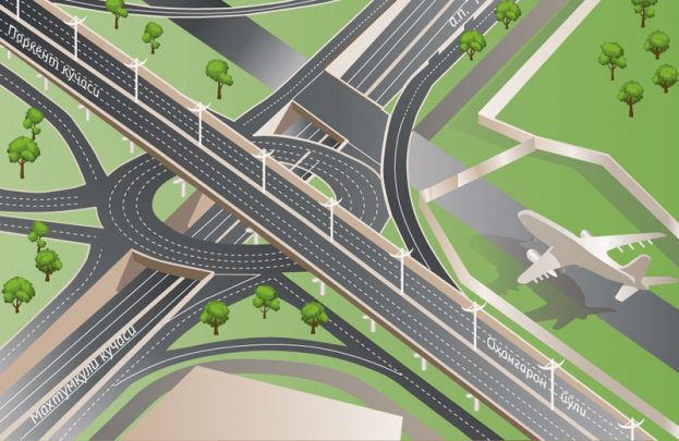 First three-level interchange construction in Tashkent to be ...