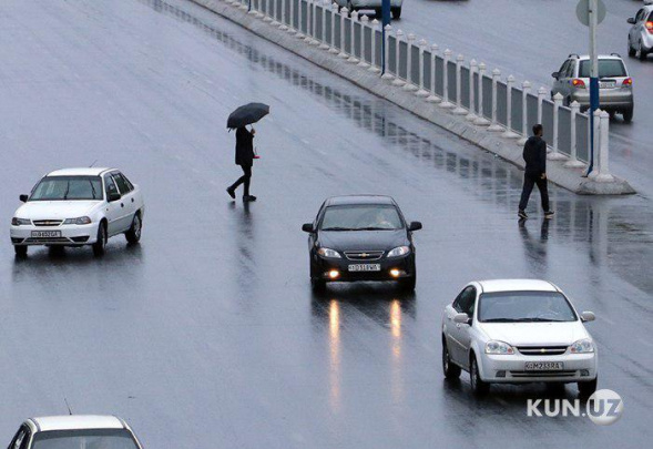 17 yanvar kuni O‘zbekistonning ayrim hududlarida kuchli yomg‘ir yog‘ishi kutilmoqda