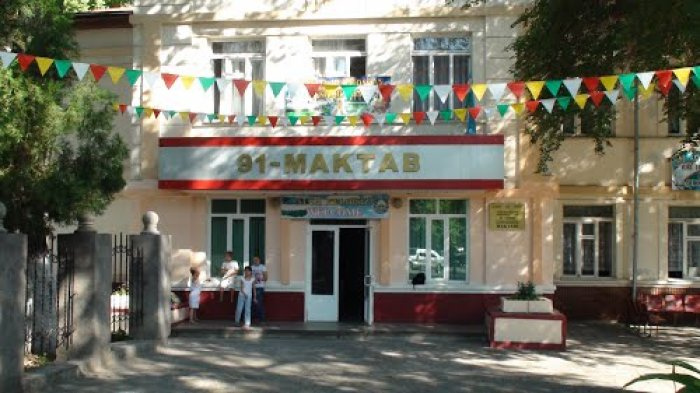Xalq ta'limi vazirligi Toshkentdagi 91-sonli maktabda o‘quvchilarning ...