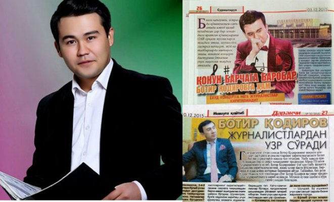 Prodyuser: Botir Qodirov "Darakchi" gazetasiga boshqa intervyu bermaydi!